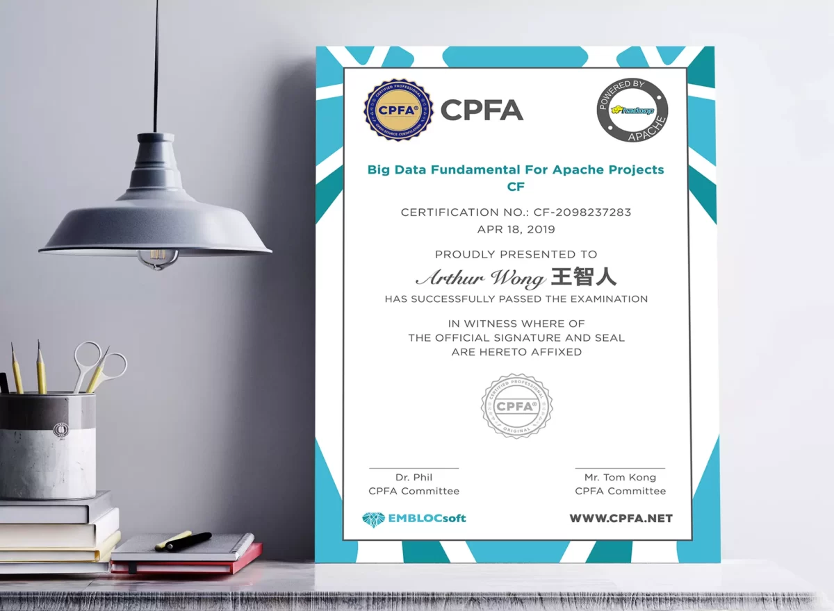 CPFA Certificate Design - Forhad Hosen